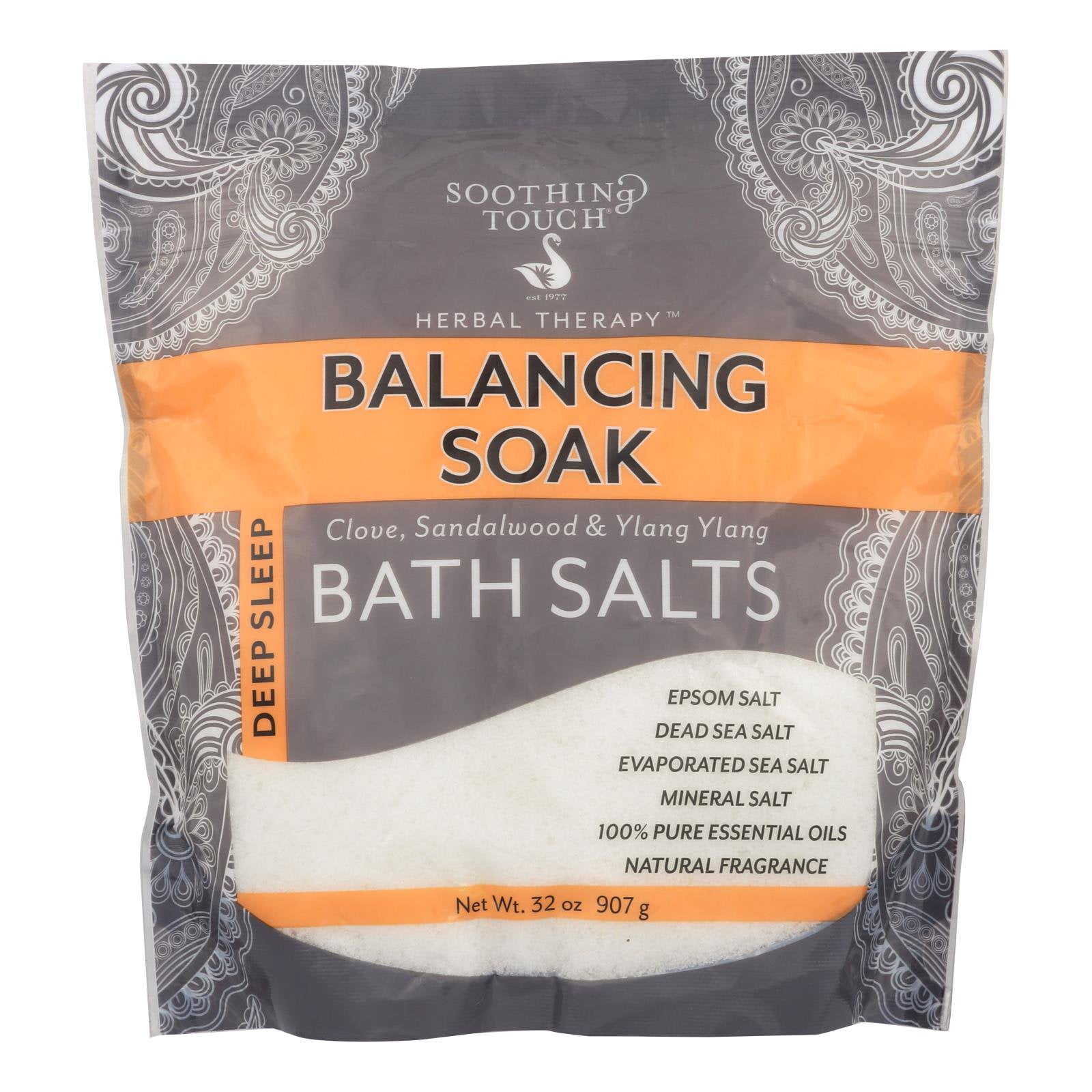 Soothing Touch - Deep Sleep Bath Salts Balancing Soak Clove, Sandalwood ...