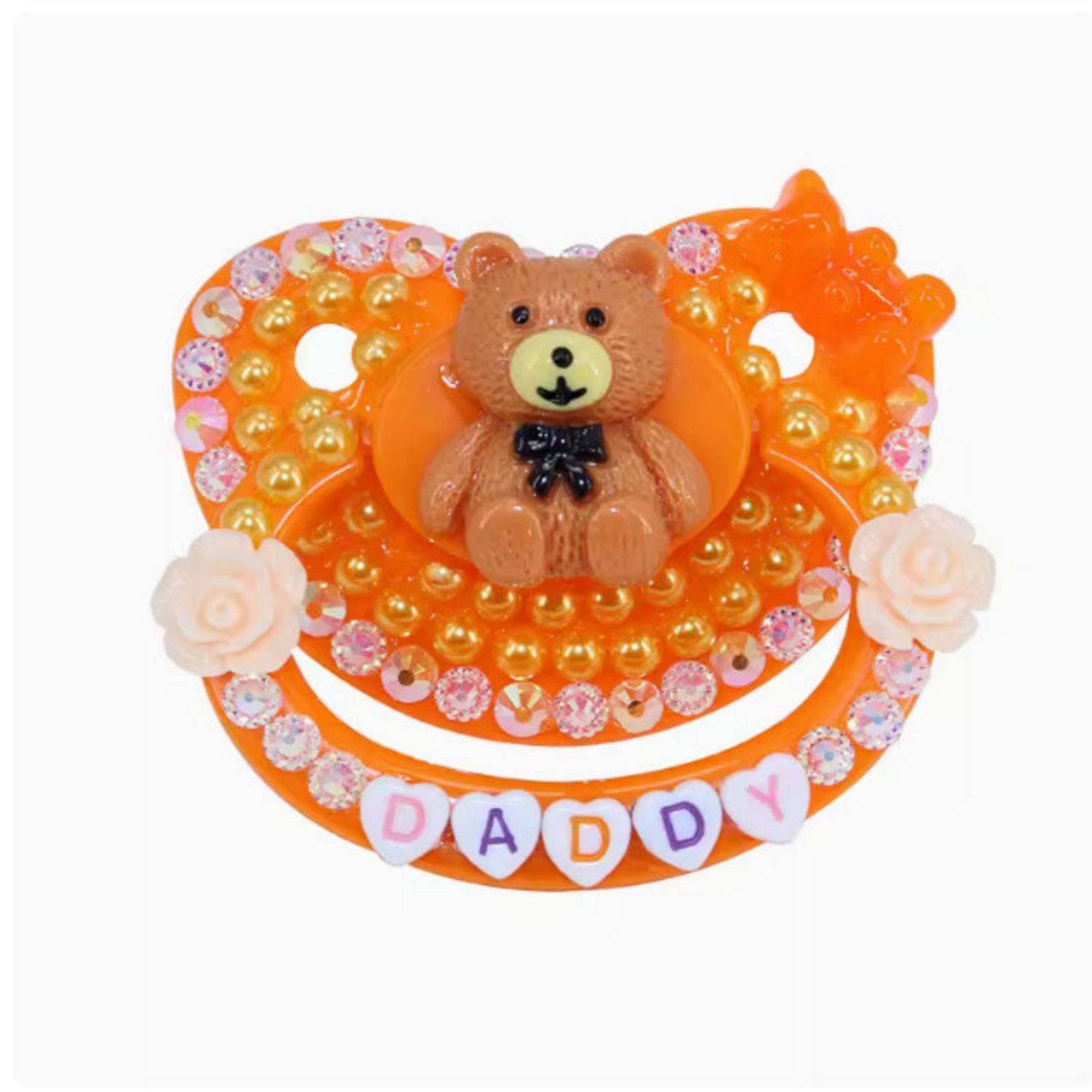 Soothing pacifier silicone flat head sticker drill pacifier - Walmart.com