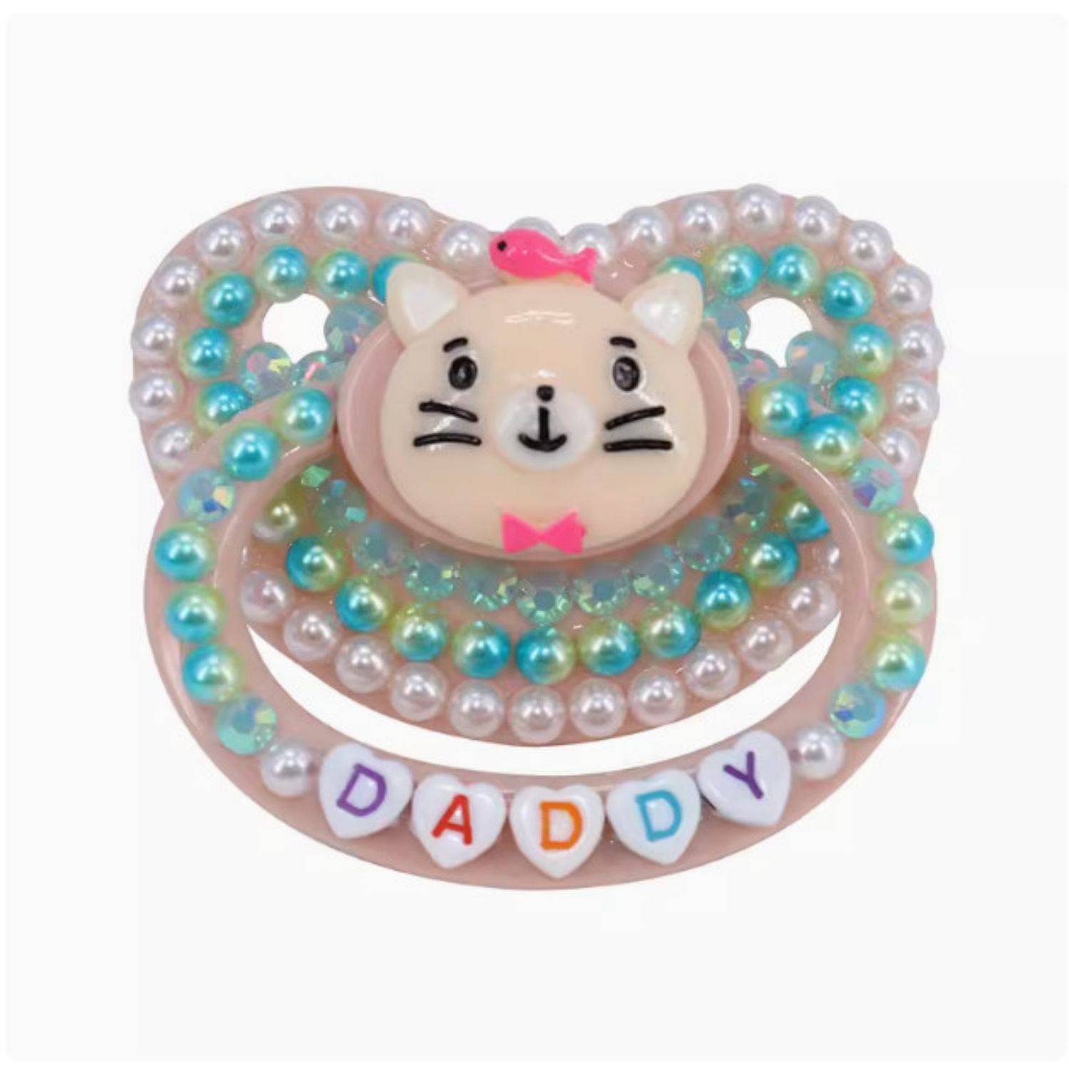 Soothing pacifier silicone flat head sticker drill pacifier - Walmart.com