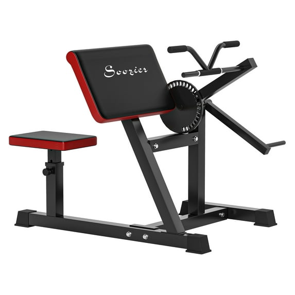 Soozier 2-In-1 Bicep Preacher Curl Bench with Adjustable Seat and Elbow ...
