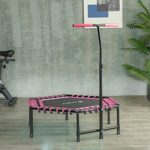 Soozier 45" Mini Trampoline, Rebounder Trampoline for Adults with LED ...