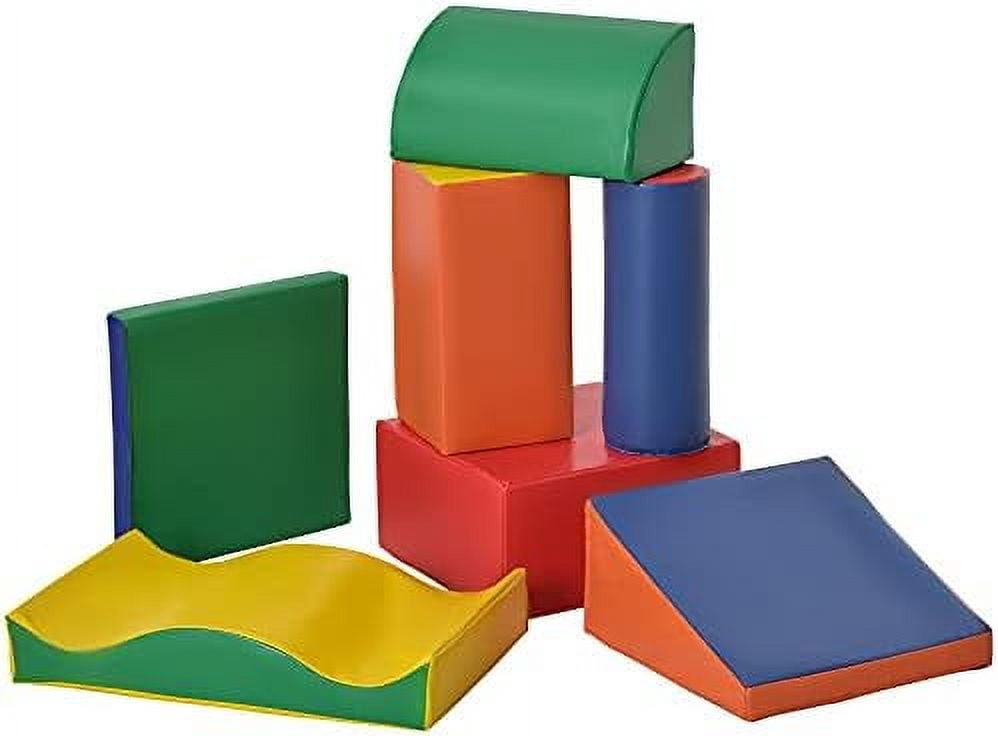 Soozier 7 Piece Soft Play Blocks Kids Climb and Crawl Gym Toy Foam ...