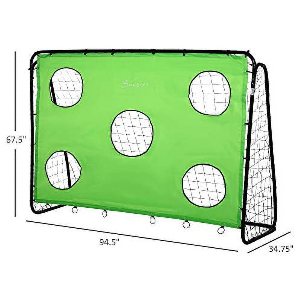 Soozier 8 x 3ft Soccer Goal Target Goal 2 in 1 Design Indoor Outdoor ...