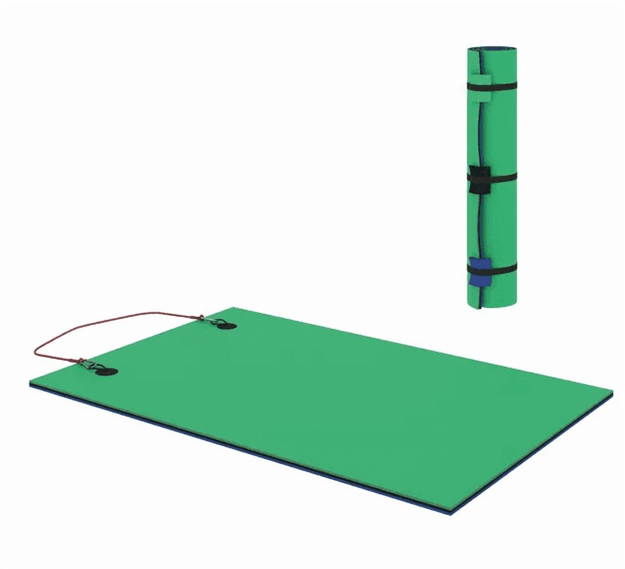 Soozier 9‘ x 6‘ Lily Pad Water Mat for 2 Adults Floating Water Pad for ...
