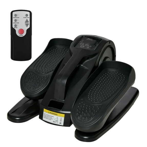 Soozier Powered Foot Pedal Exerciser, Seated Under Desk Bike Elliptical ...