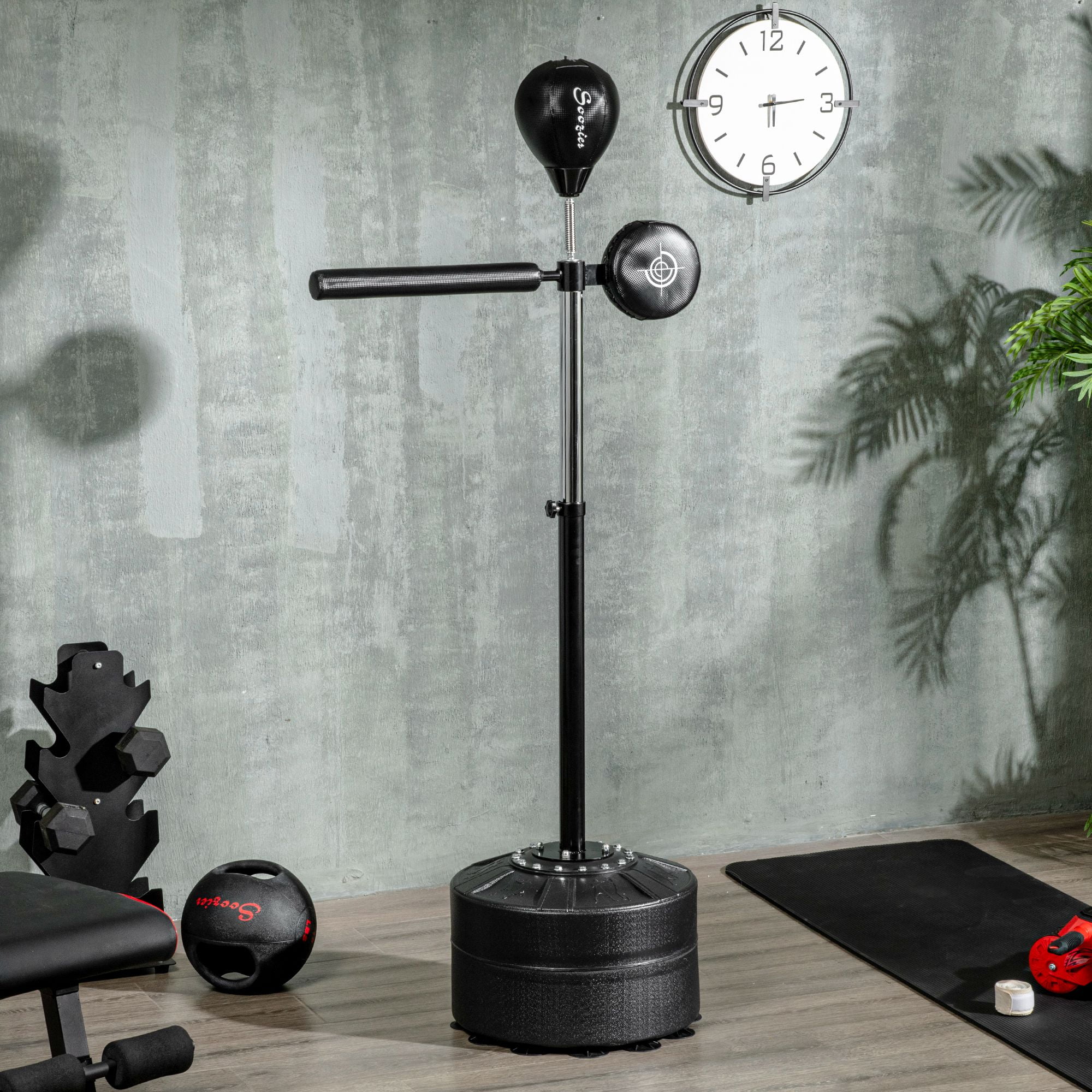 Soozier Heavy Cobra Free Standing Punching Speed Bag for Boxing Reflex ...