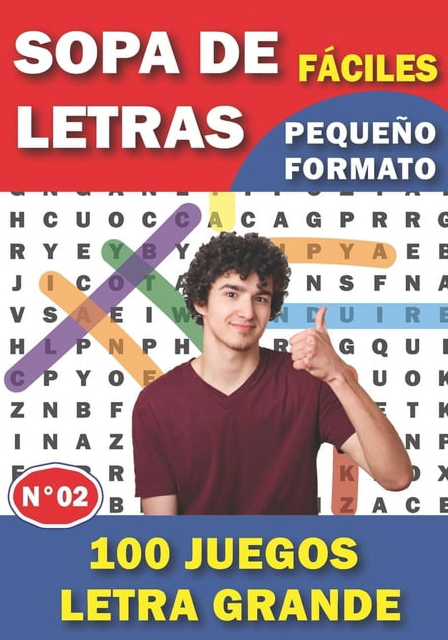 Sopa de Letras F?ciles: Para adultos y mayores - 100 Juegos Letra Grande Con soluciones - N?MERO ...