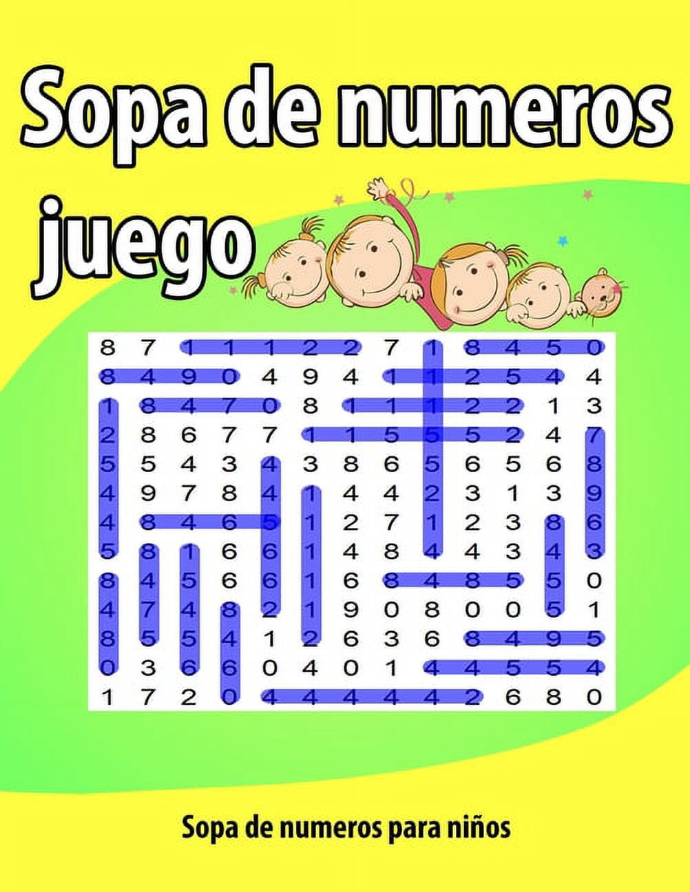 Sopa de numeros juego: Sopa de letras para niños-idea del regalo- Letra ...