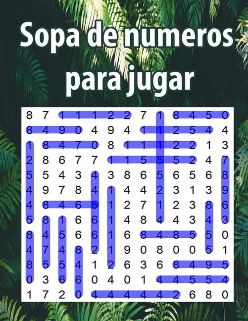 Sopa de numeros para jugar: Letra Grande -Una actividad para estimular ...
