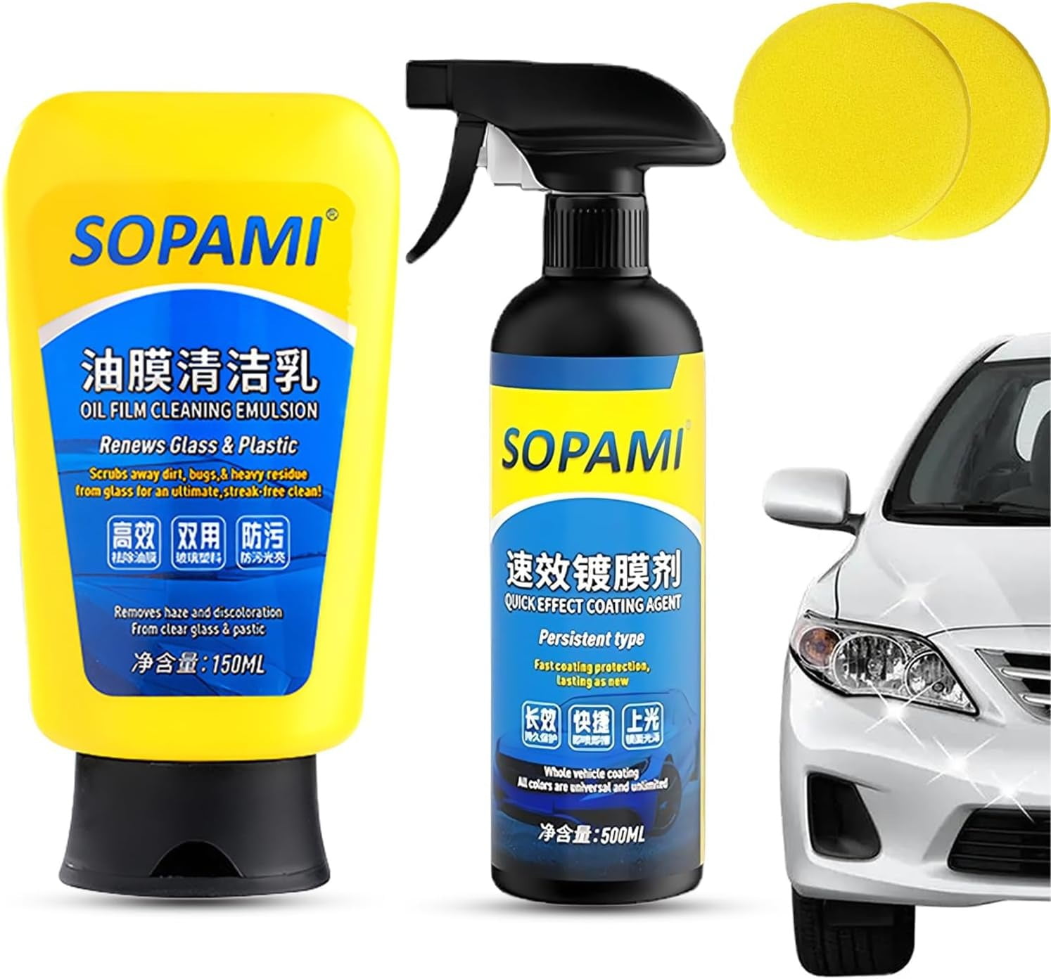 Sopami Car Coating Spray,Sopami Oil Film Emulsion Glass Cleaner,Sopami ...