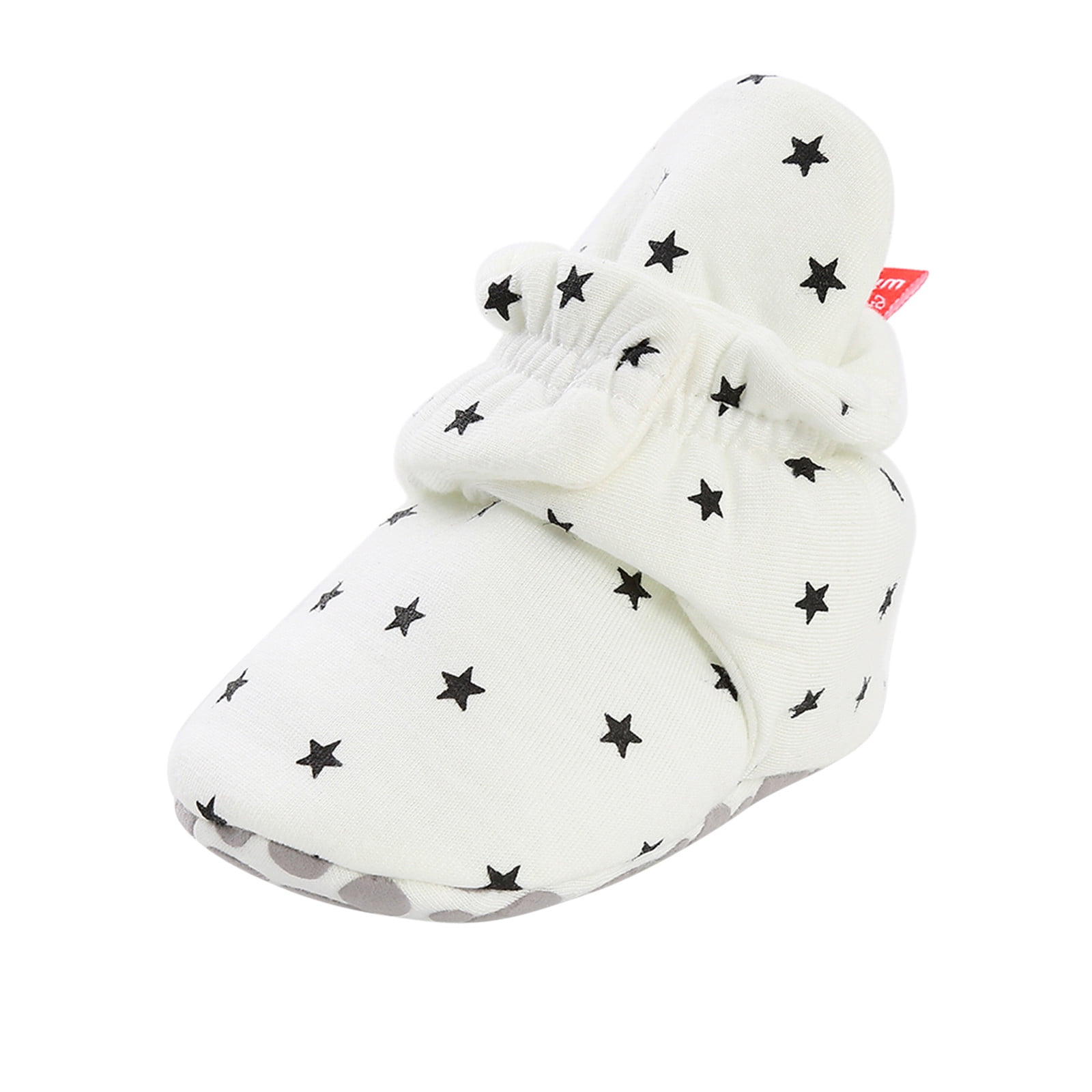 Sopelem Baby Shoes Unisex Baby Booties Solid Color Organic Cotton ...