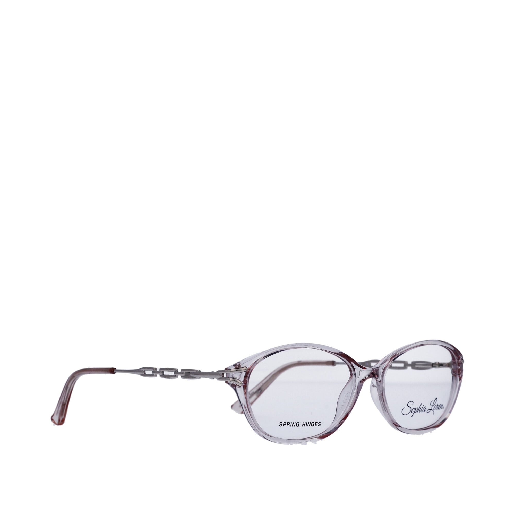 Sophia Loren Women's Oval Eyeglasses, SL1545, Purple, 53-15-135, with ...