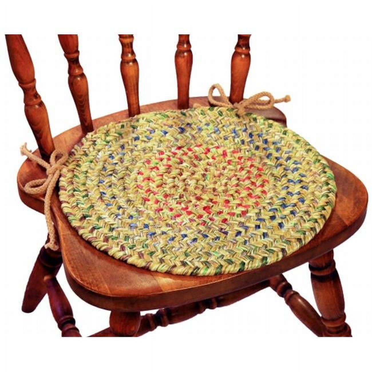 Sophia Multi Braided Chair Pads- Sand Natural - Set Of 4 - Walmart.com