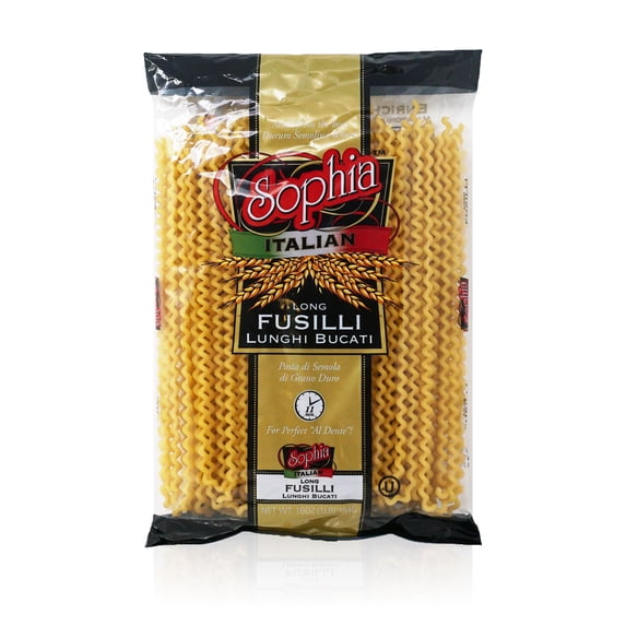 Sophia Italian Long Fusilli Pasta - Special Cut "Col Buco" 16oz ...