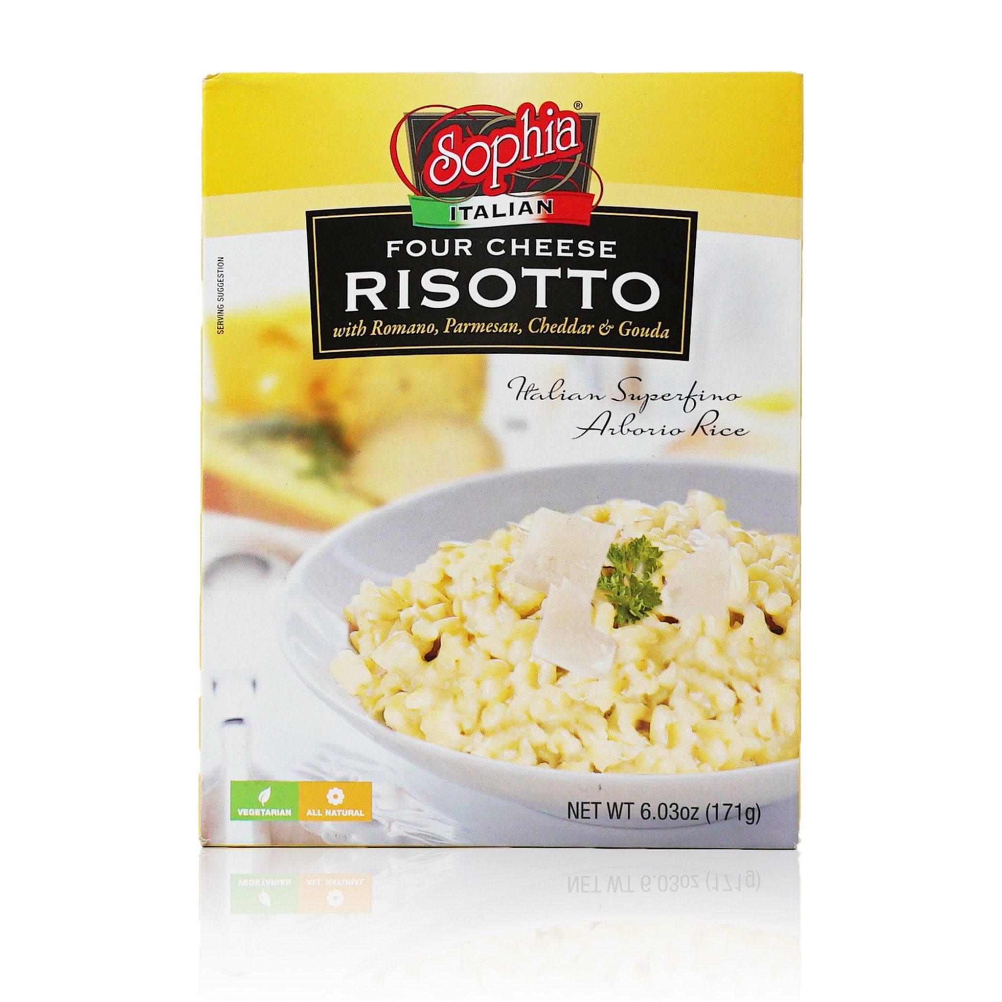 Sophia Four Cheese Risotto 6.03oz - Authentic Italian Vegetarian Dinner ...