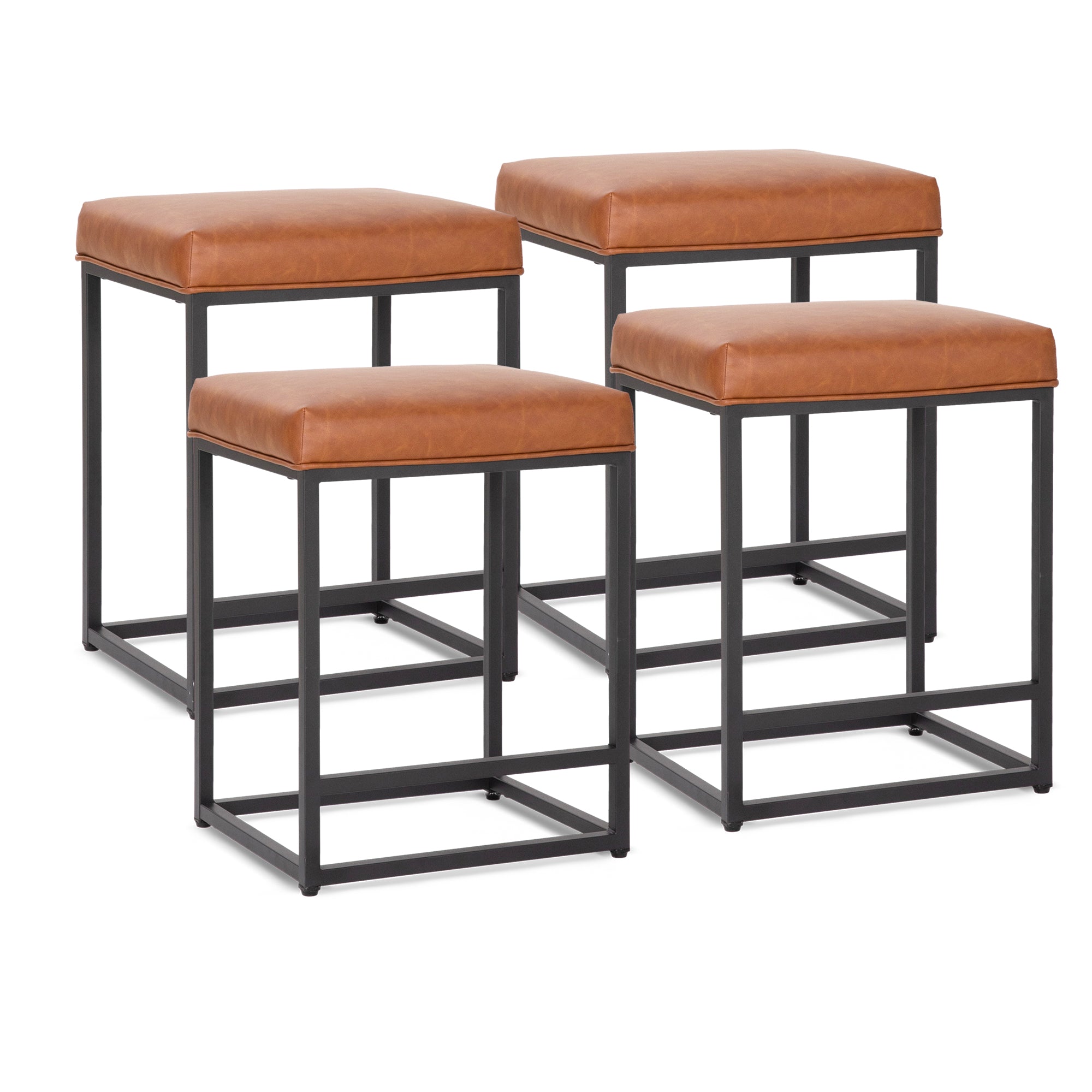 Sophia & William 24" Bar Stool Counter Height Bar Stools with Footrest ...