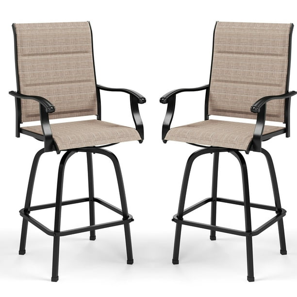 Sophia & William Outdoor Kids Bar Stool with Curved Back and 360 Degree ...