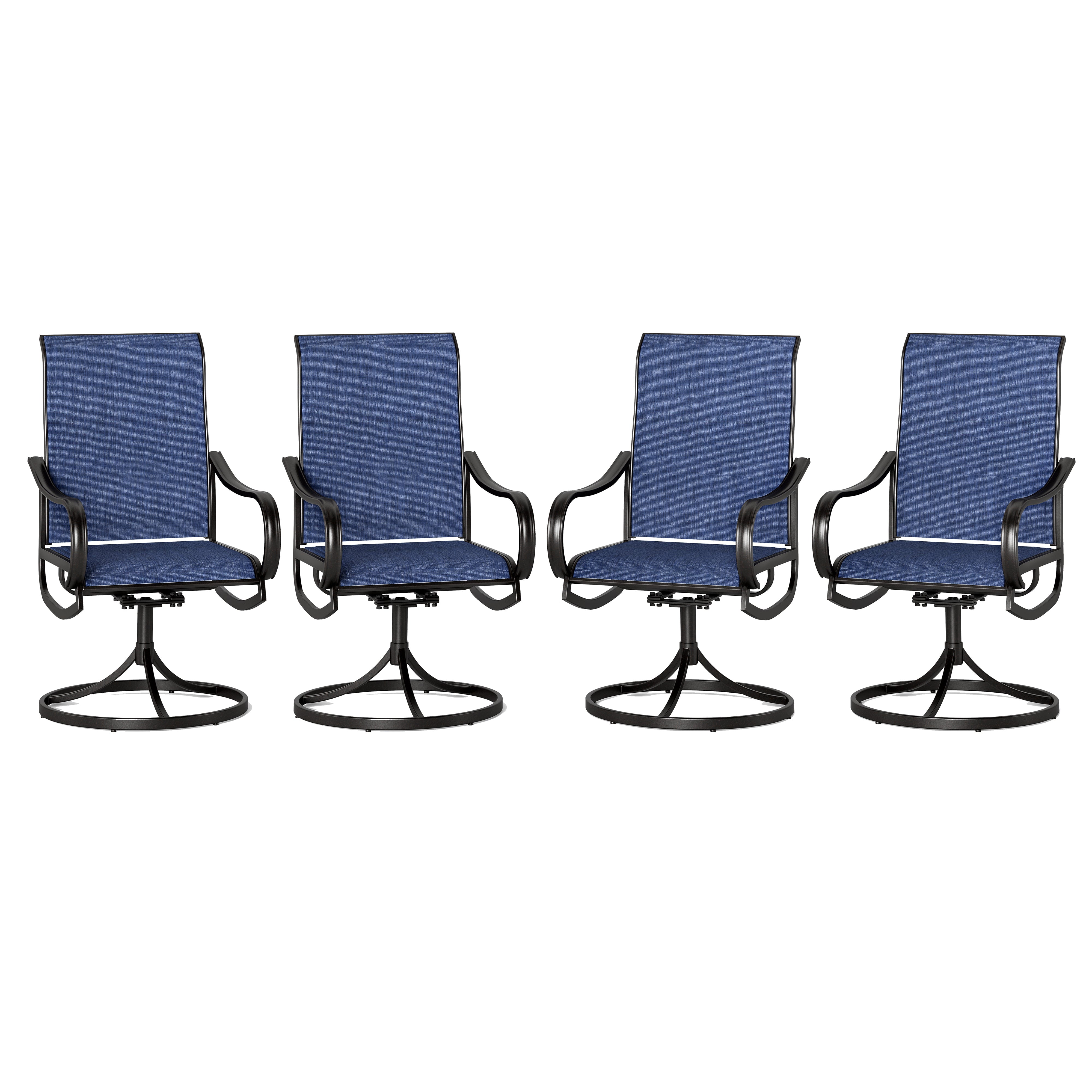 Sophia & William, Outdoor Patio Dining Chair Set of 4, Blue Jean ...