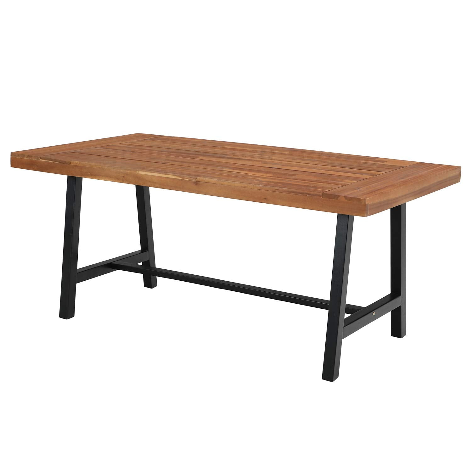 "Sophia & William Outdoor Acacia Wood Rectangular Patio Dining Table ...