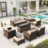Better Homes & Gardens Tarren 5-Piece Wicker Outdoor Conversation Set ...