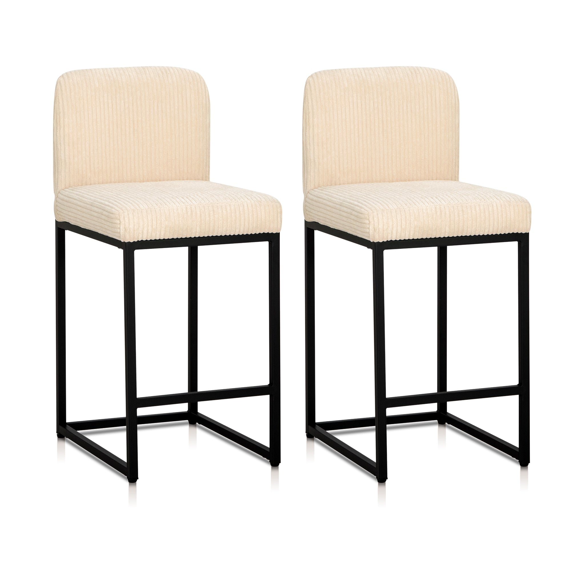 Sophia & William Counter Height Bar Stools with High Backrest Set of 2 ...