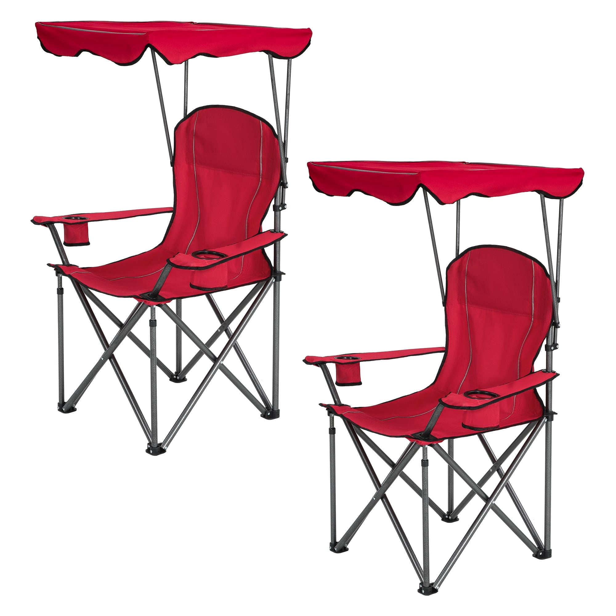 Sophia & William Foldable Canopy Chair Portable Camping Lounge Chair ...