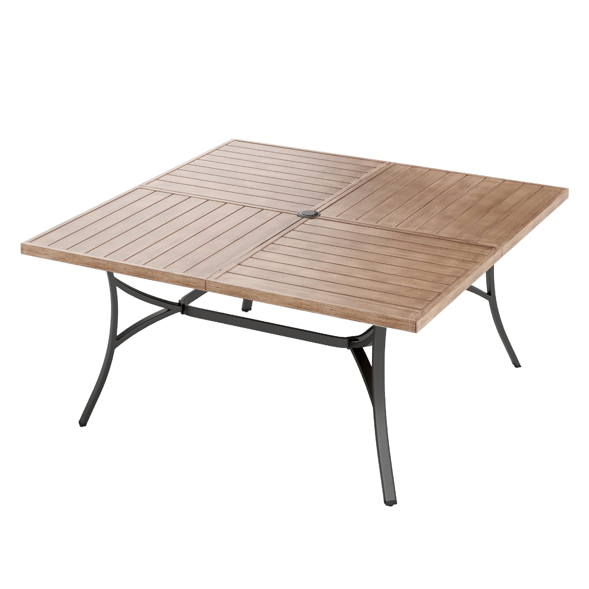Sophia & William Metal 60" x 60" Patio Outdoor Square Dining Table for ...
