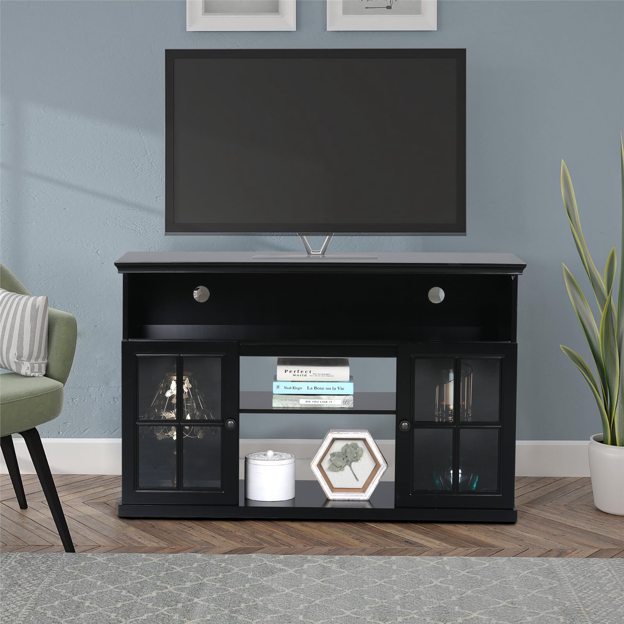 Sophia & William TV Stand for TVs up to 55" Storage Cabinet with 2 ...