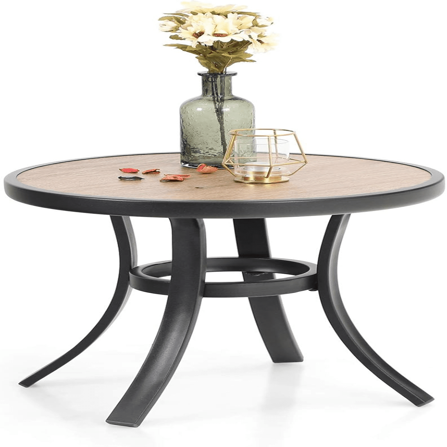 Sophia & William 19?Patio Outdoor Side Table Small Round End Table ...