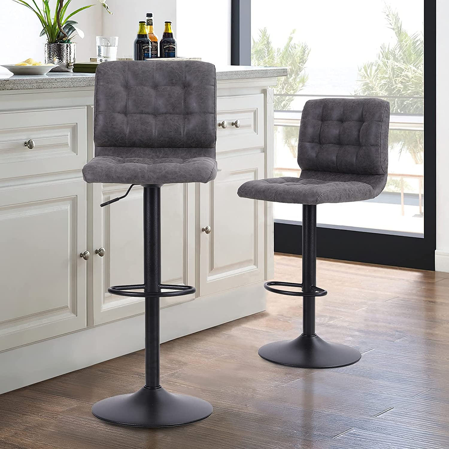 Sophia & William Clearance Swivel Bar Stools Adjustable Counter Height ...