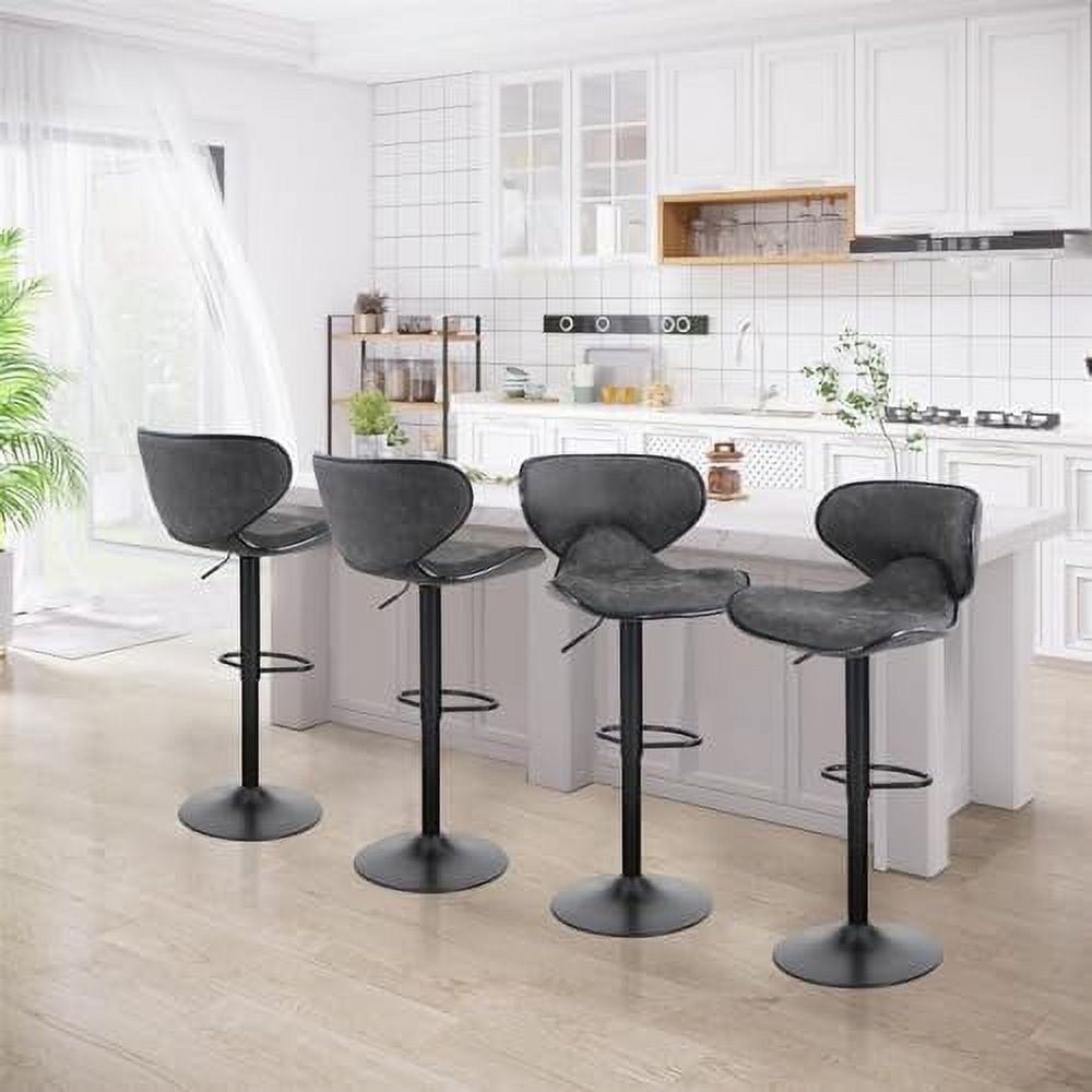 Sophia & William Stools Set of 4 Adjustable Swivel Stools for Kitchen ...