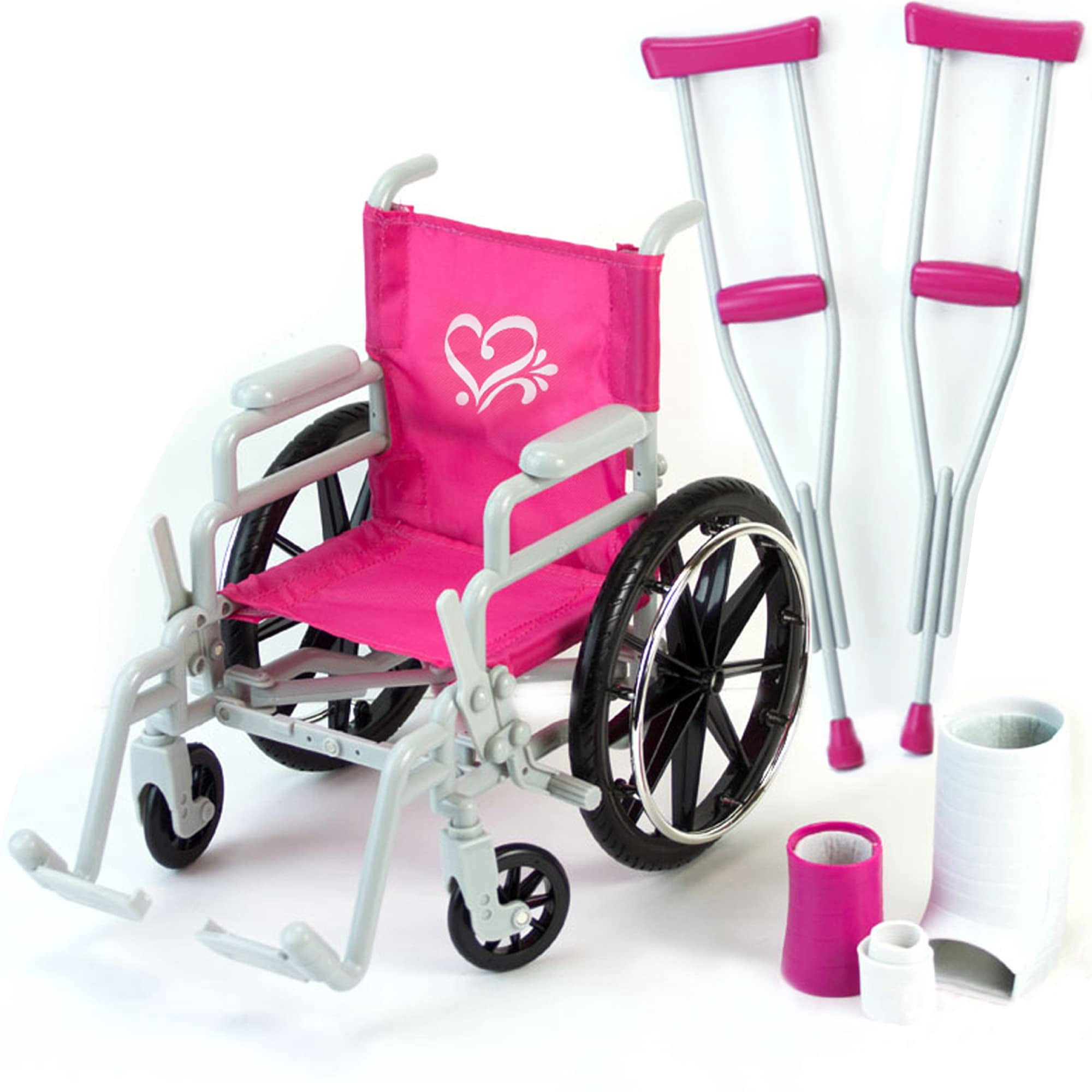 Sophia's 18 Inch Doll Accessories Wheelchair, Cast, and Crutches 5 ...