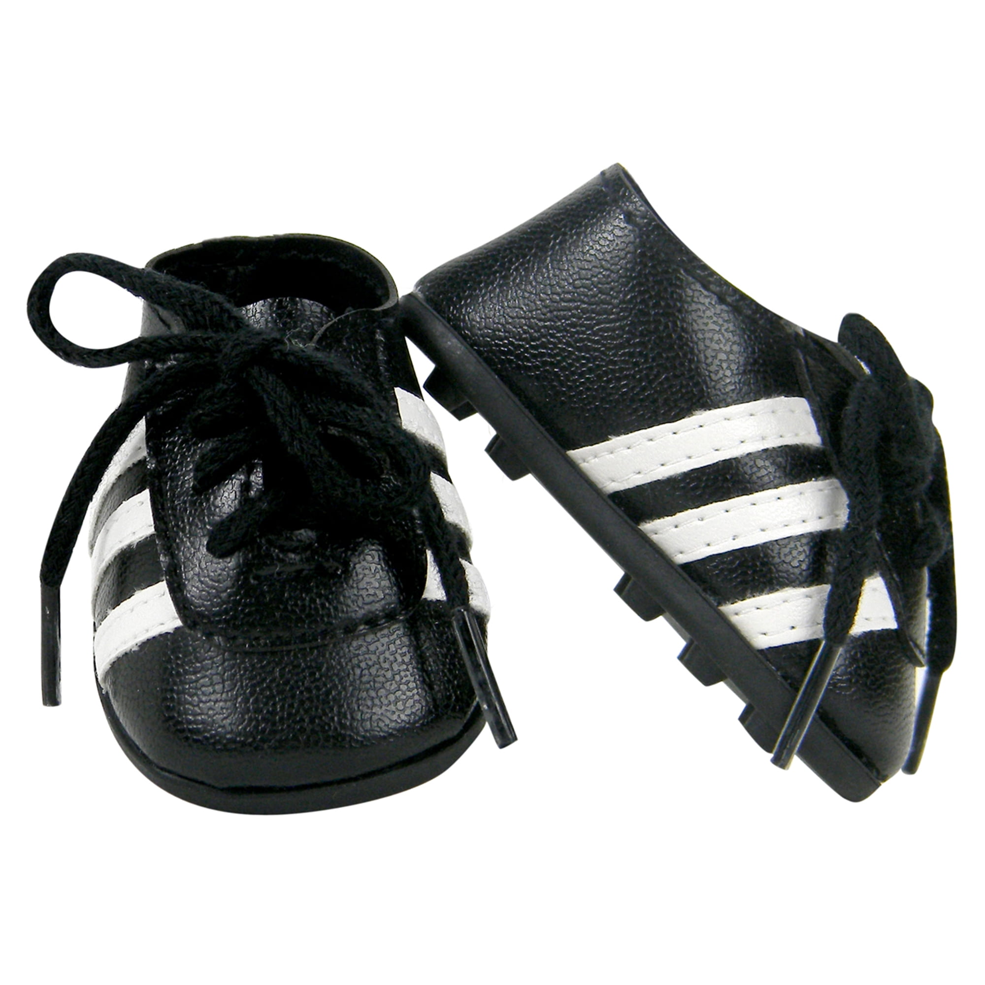 Sophia's Classic Faux Leather Football Soccer Cleat Shoes with White ...