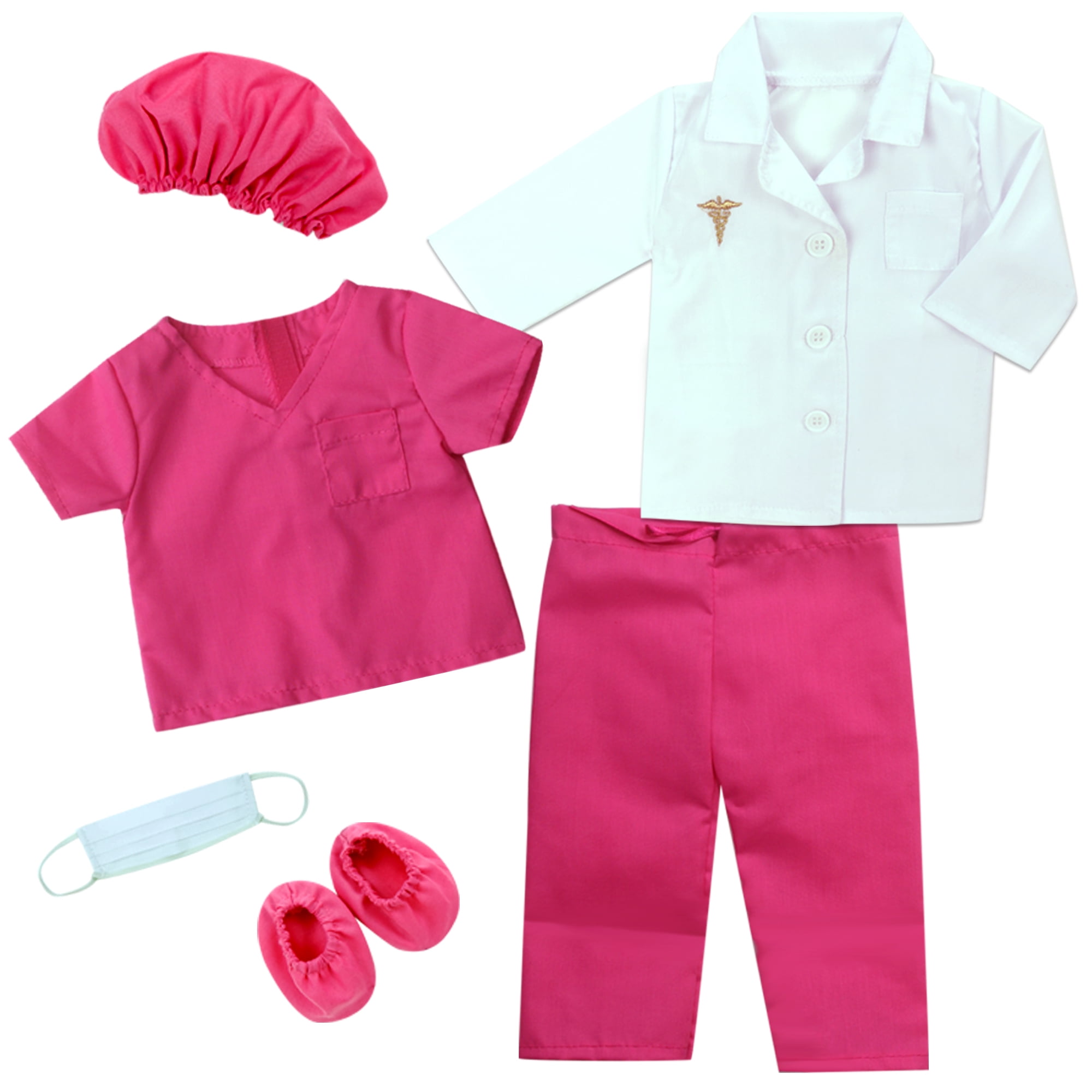Sophia's Doll Doctor Scrubs and Lab Coat Set for 18" Dolls - Walmart.com