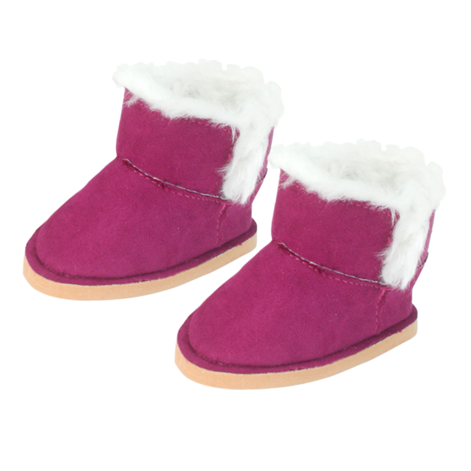 Sophia’s Ewe Boots for 18” Dolls, Raspberry - Walmart.com