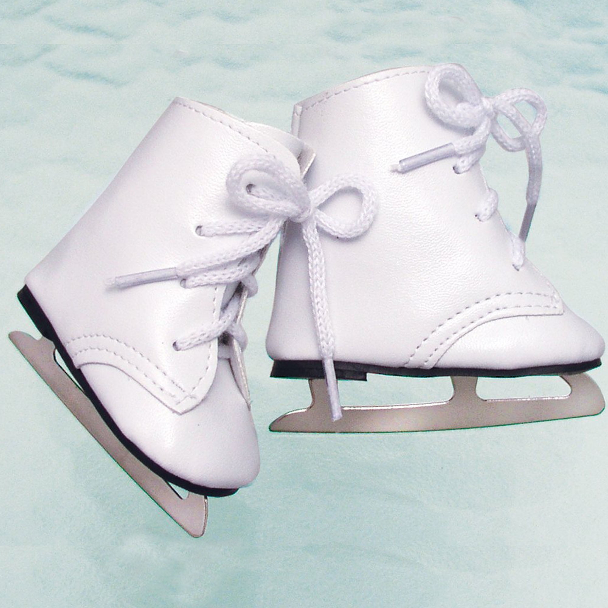 Sophia's Faux Leather Ice Skates with Faux Metal Blades for 18" Dolls ...