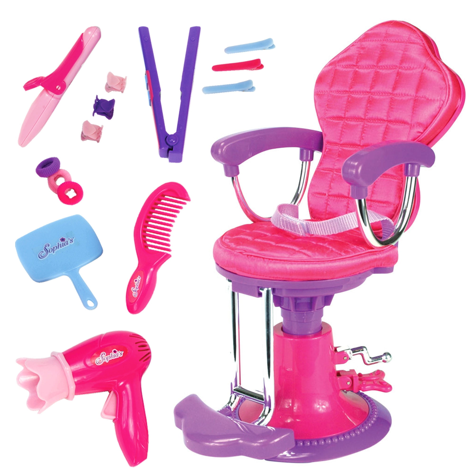 Sophia’s Kids Pretend Beauty Hairdresser Toy Playset with Salon Chair ...