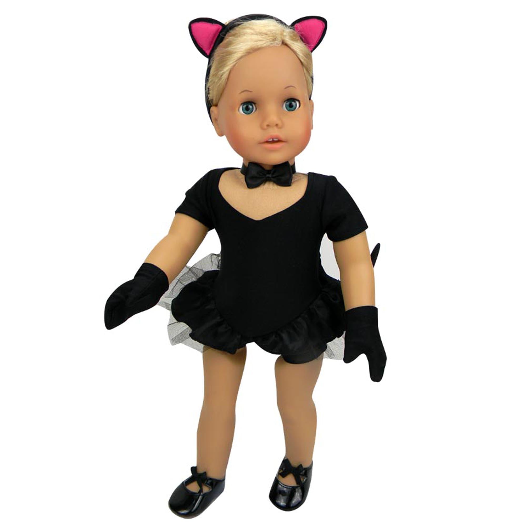Sophia's Jazz & Cat Costume Set for 18 Dolls, Black - Walmart.com