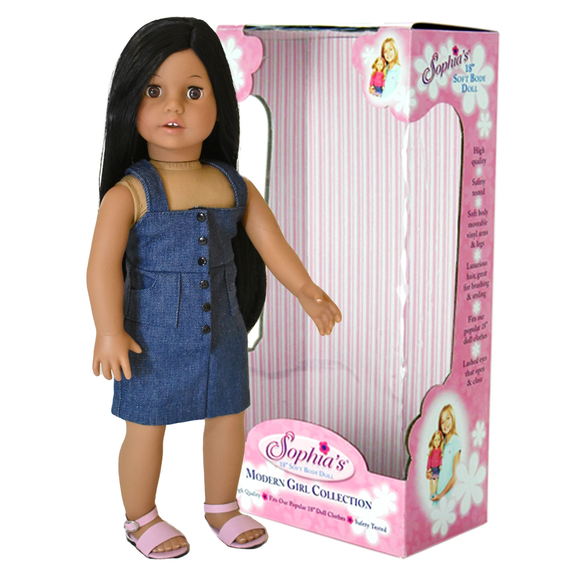 Sophia's Kids Posable Soft Bodied 18 Doll œJulia , Medium Skin Tone ...