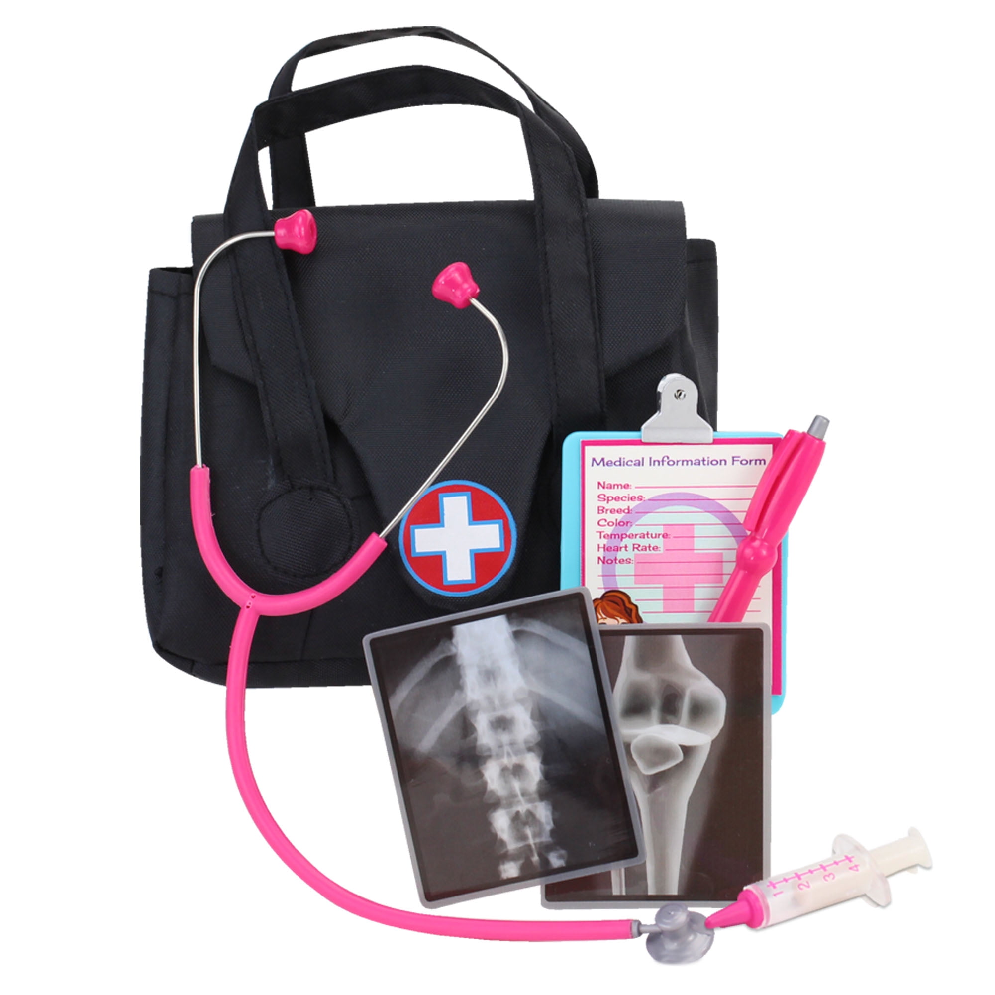 Sophia's Medical Bag and Doctor Accessories Set for 18'' Dolls, Black ...