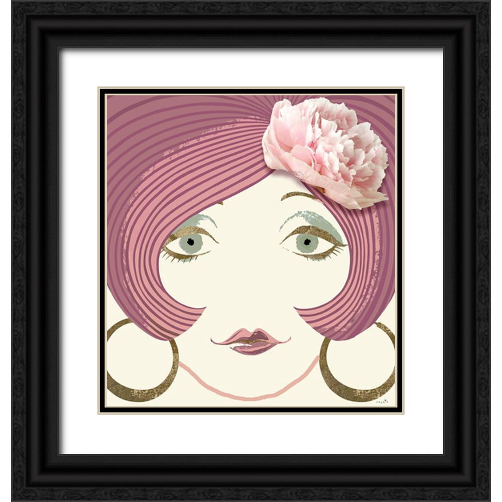 Sophie 6 12x13 Black Ornate Wood Framed with Double Matting Museum Art ...