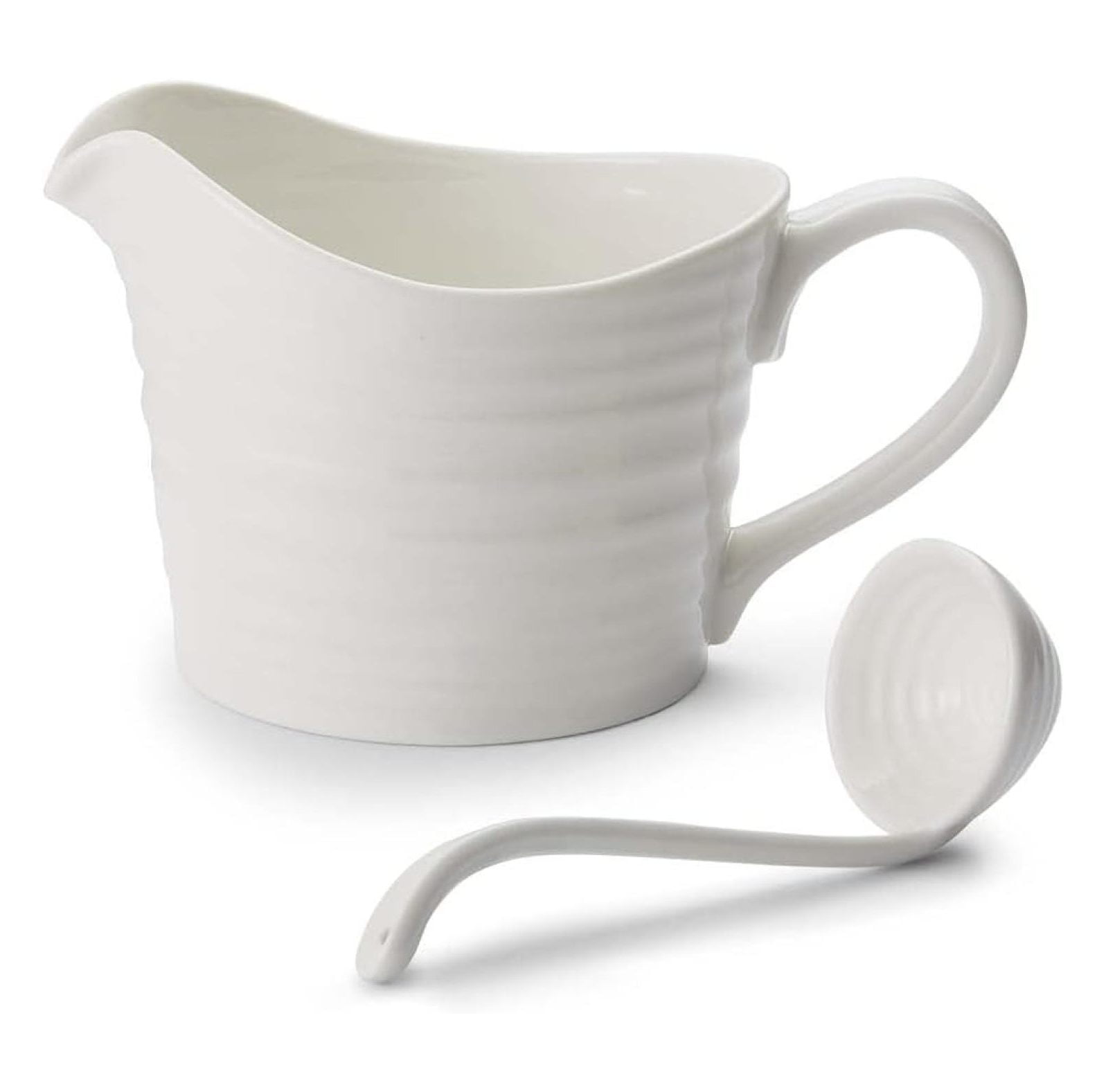 Sophie Conran Mini Sauce Jug and Ladle Set, 16 Oz Porcelain Server ...