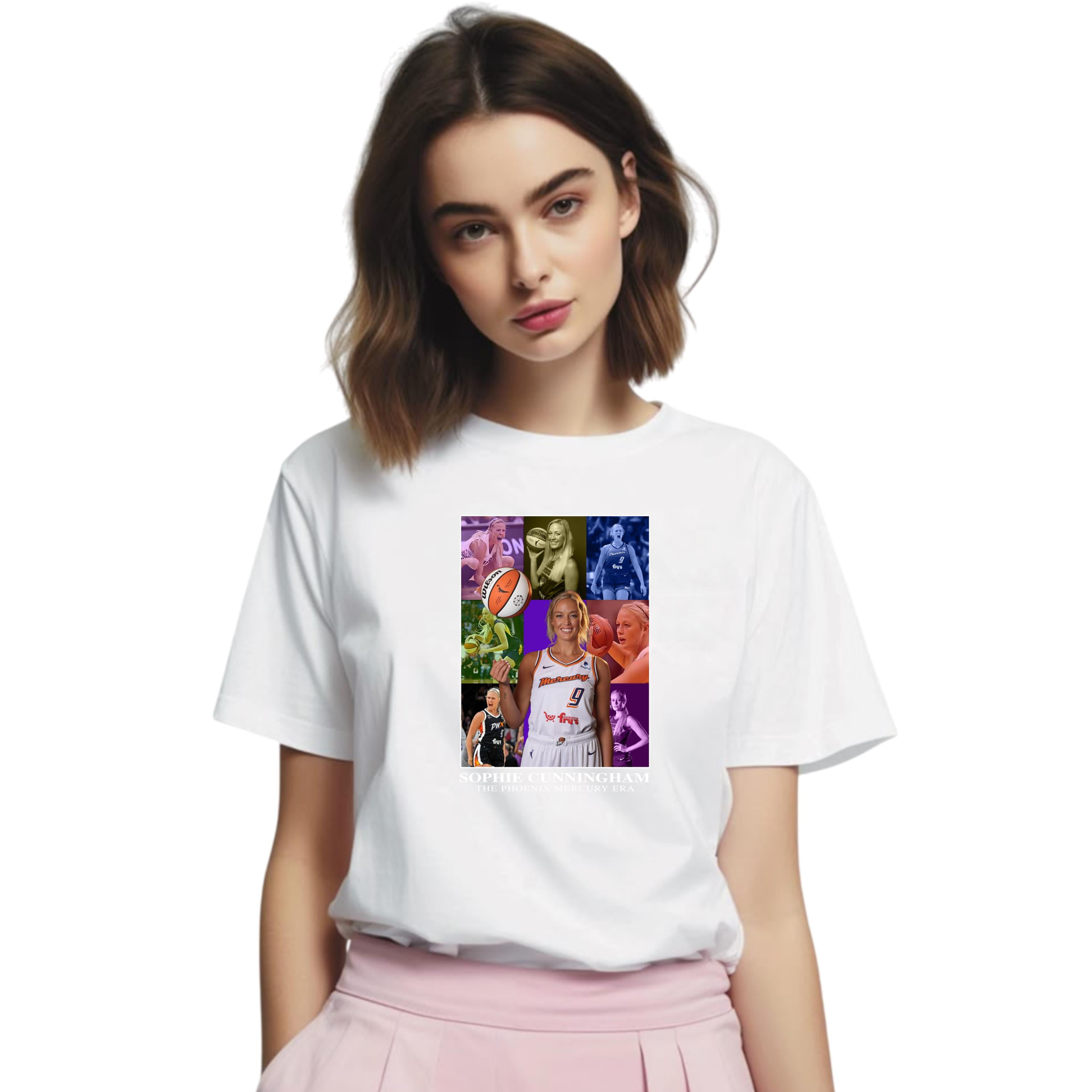 Sophie Cunningham Collage Vintage 90s WNBA T-Shirt Bbal, for men ...