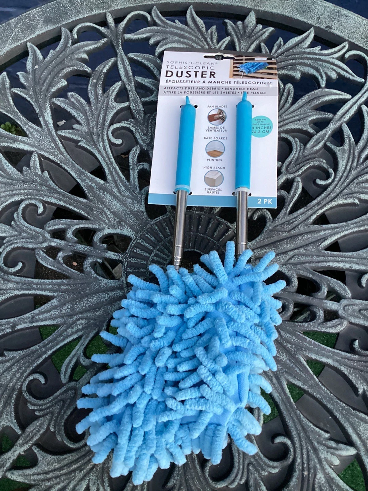 Sophisti-Clean Telescopic Duster Bendable Microfiber Duster Reaches up ...