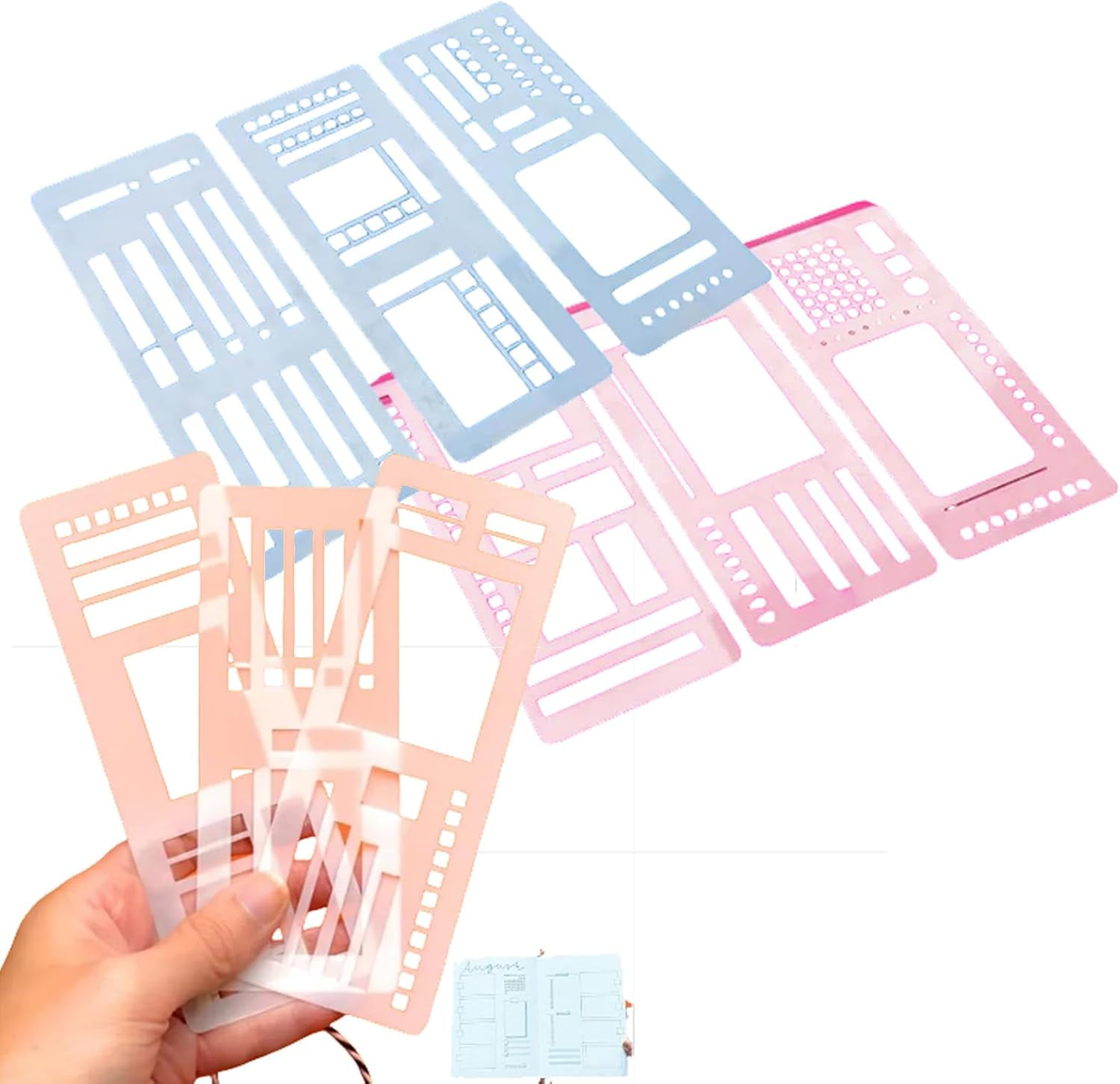 Sophisticated Maze Planner Stencils, Handmade Flexible Record Template ...