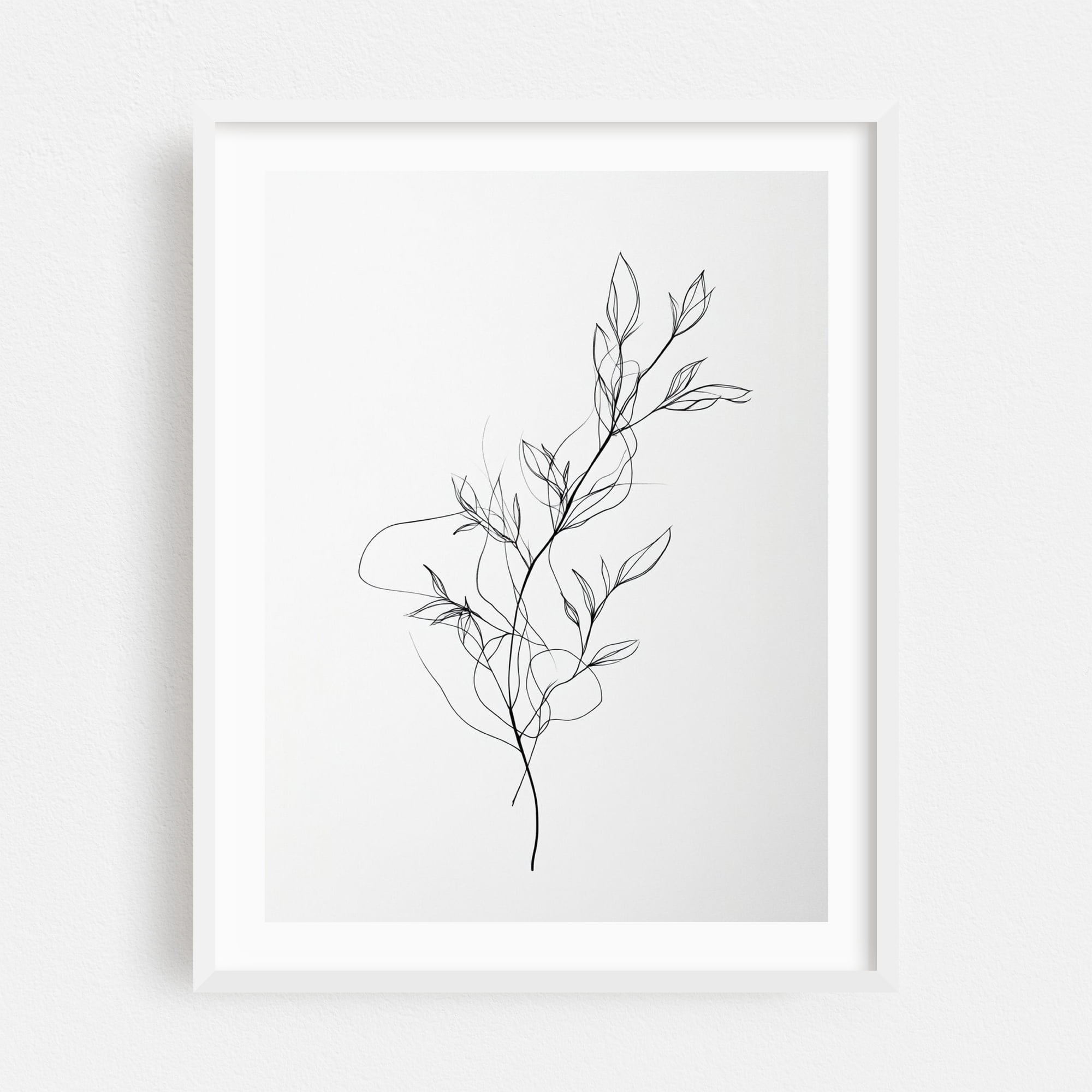 Sophisticated Minimal Floral Line Drawing - Line Drawing Line Art ...