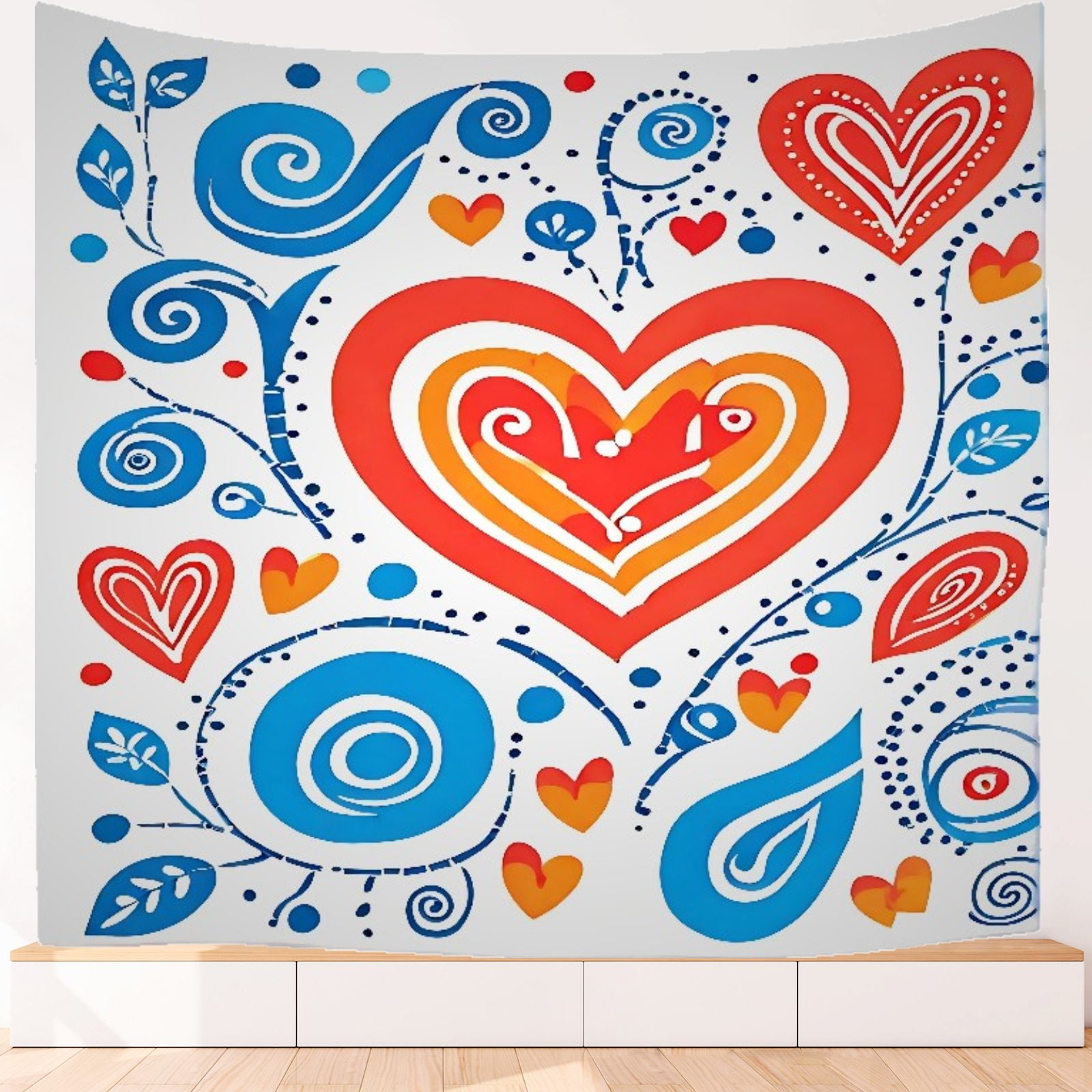 Sophistication Bohemia Washable Big Tapestry Aztec Symbols Geometric ...