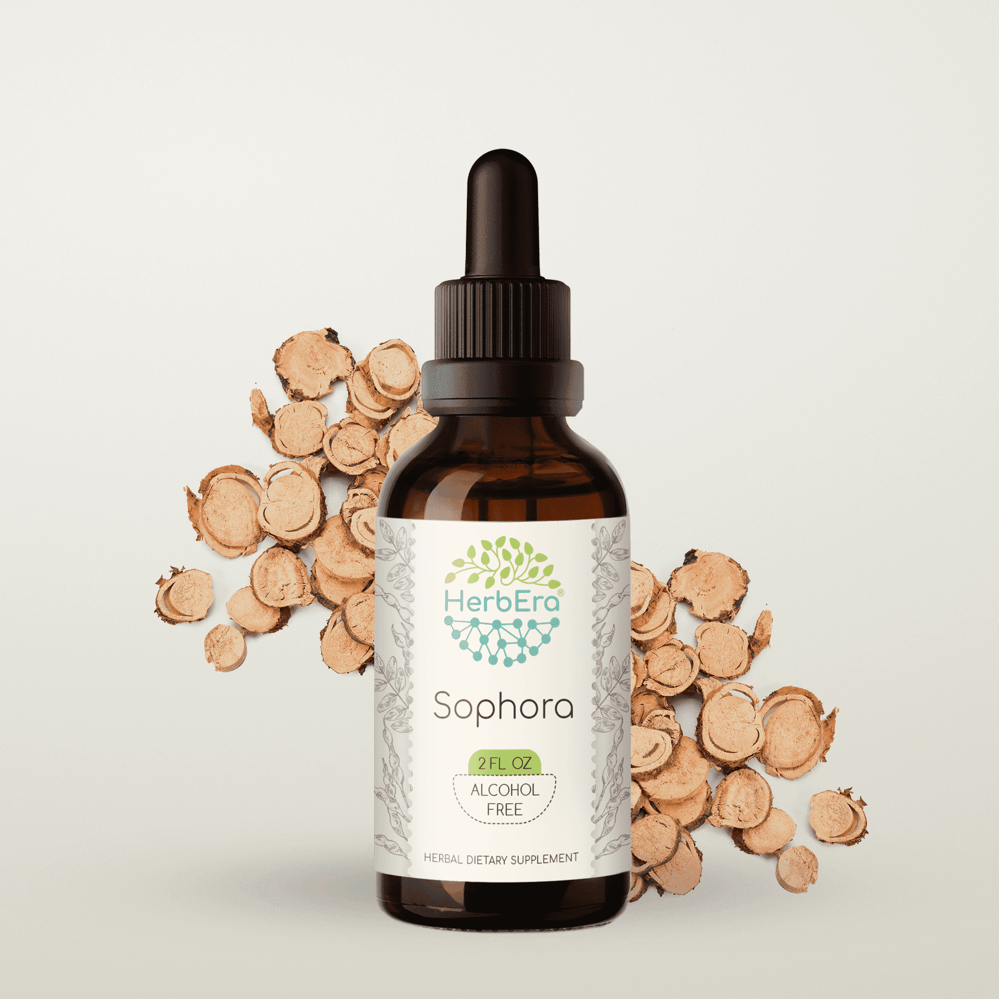 HerbEra Sophora Tincture, Herbal Dietary Supplement for Immune Support ...