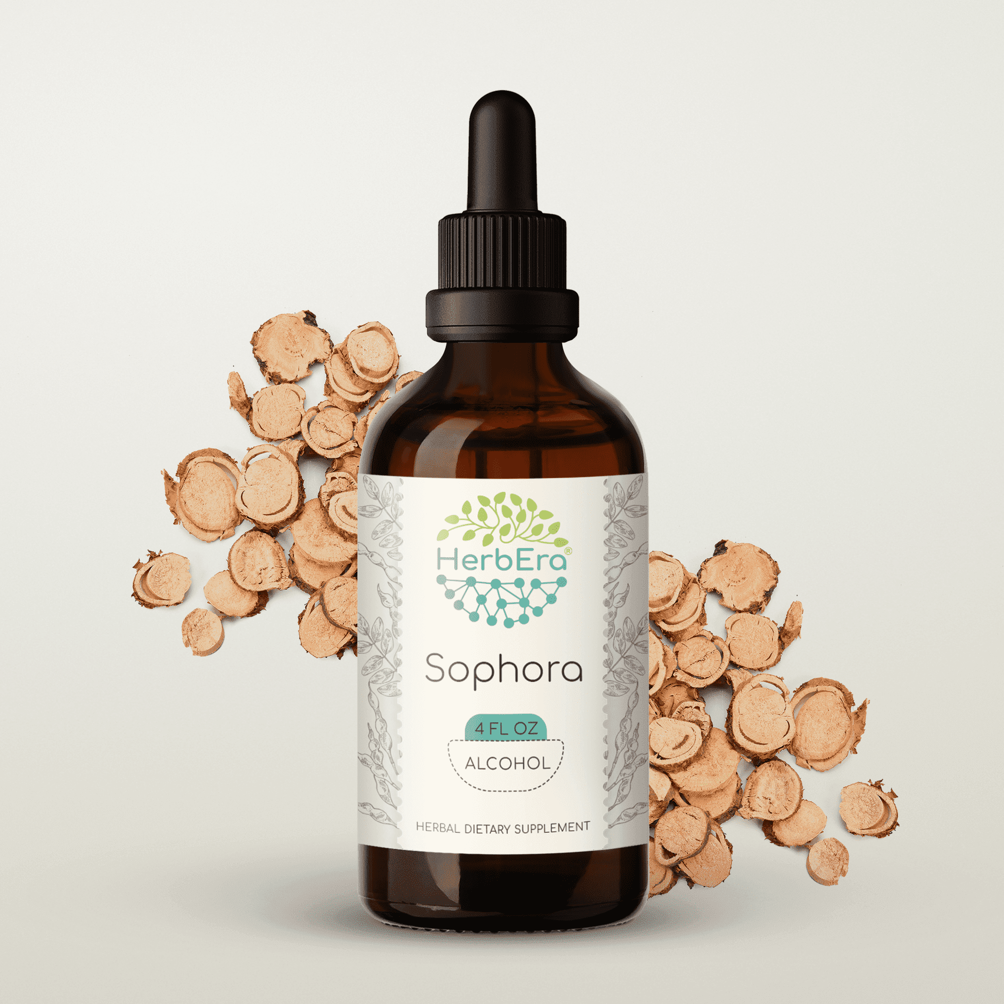 HerbEra Sophora Tincture, Herbal Dietary Supplement for Immune Support ...