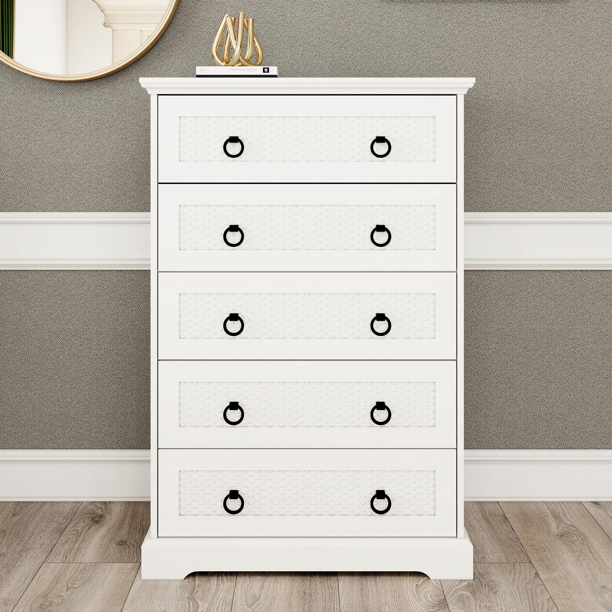 Sophshelter Chest of Drawers for Bedroom , Wood Chest of 5 Drawers ...